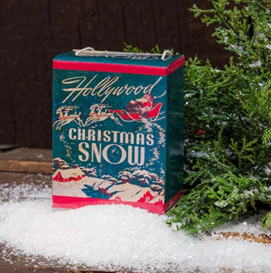 Christmas snow- Faux Snow- Mica Snow - artificial snow- vintage style ...